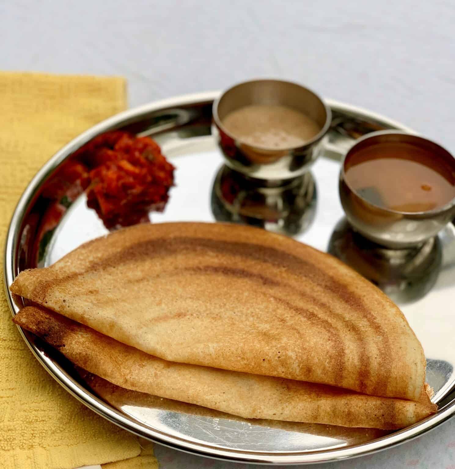 Steel Cut Oats Dosa - Blissful Bites by Tay