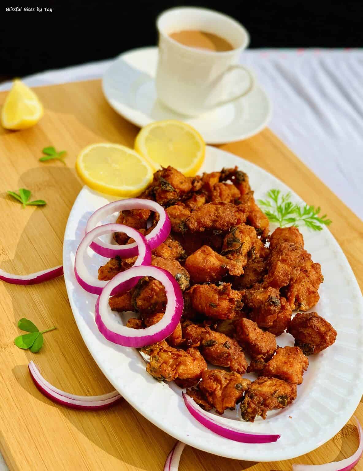 Chicken Pakoda/Fritters - Blissful Bites by Tay