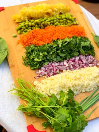 Mixed Vegetable Paratha with Edamame and Paneer - Blissful Bites by Tay