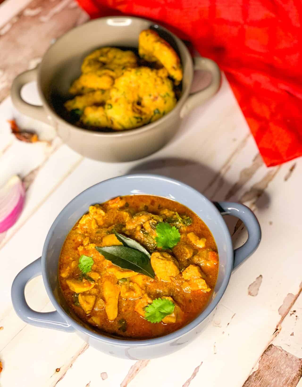 Spicy Andhra Chicken Curry - Blissful Bites by Tay