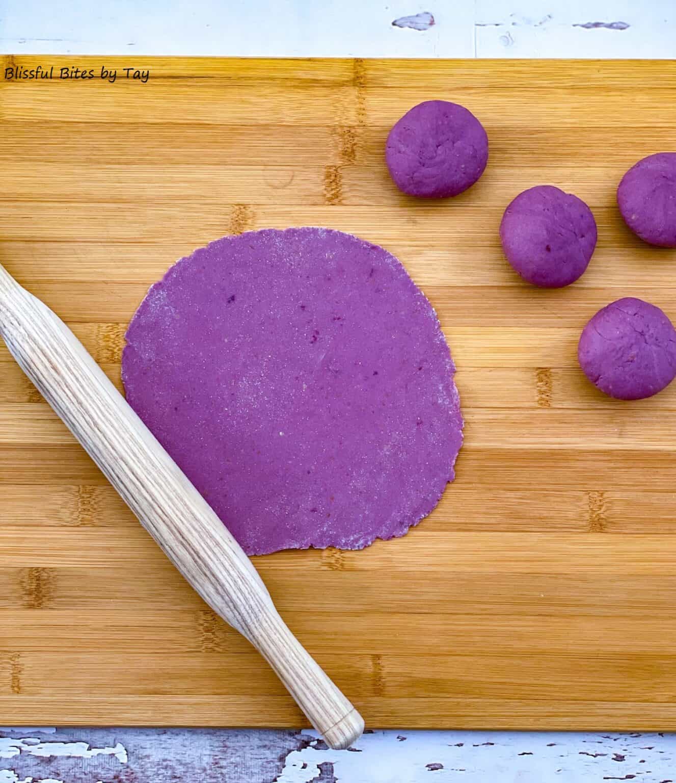 Purple Sweet Potato Flatbread / Roti - Blissful Bites by Tay