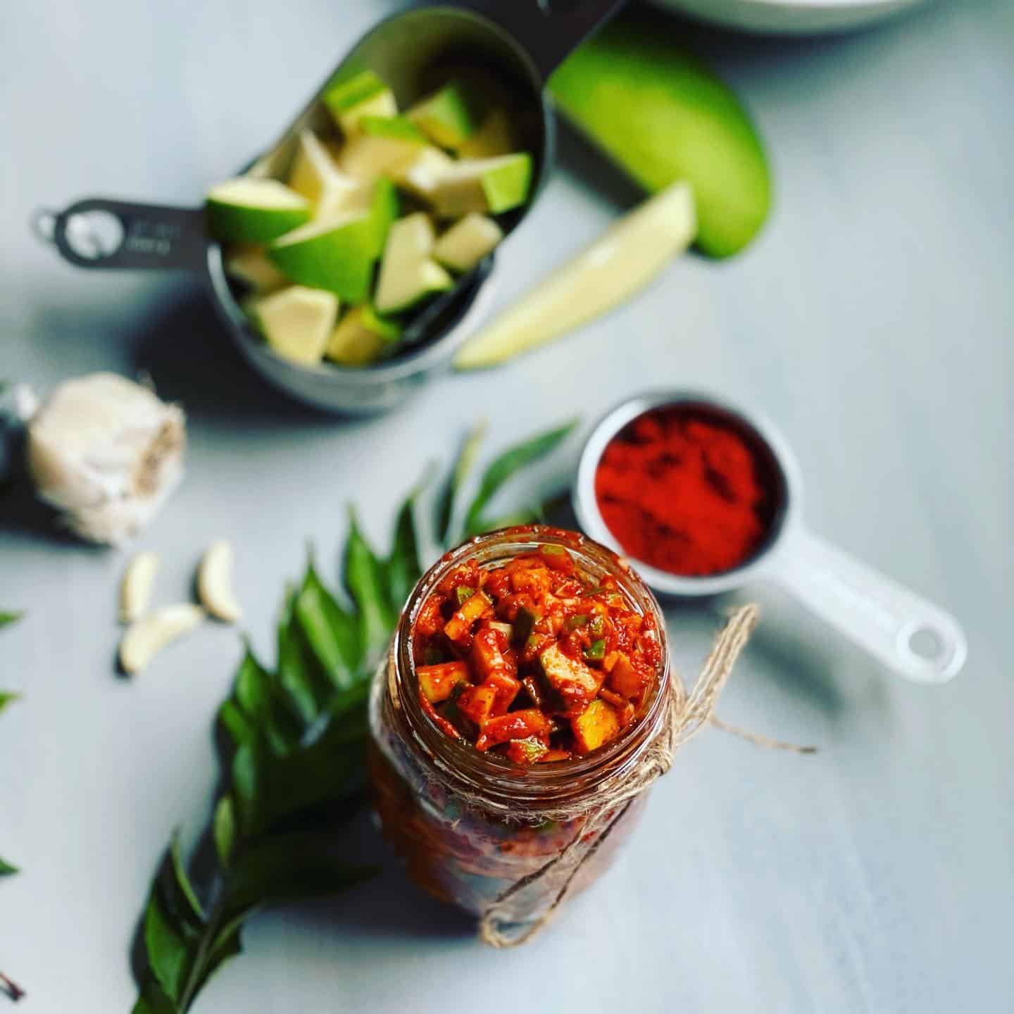 Instant Raw Mango Pickle - Blissful Bites by Tay