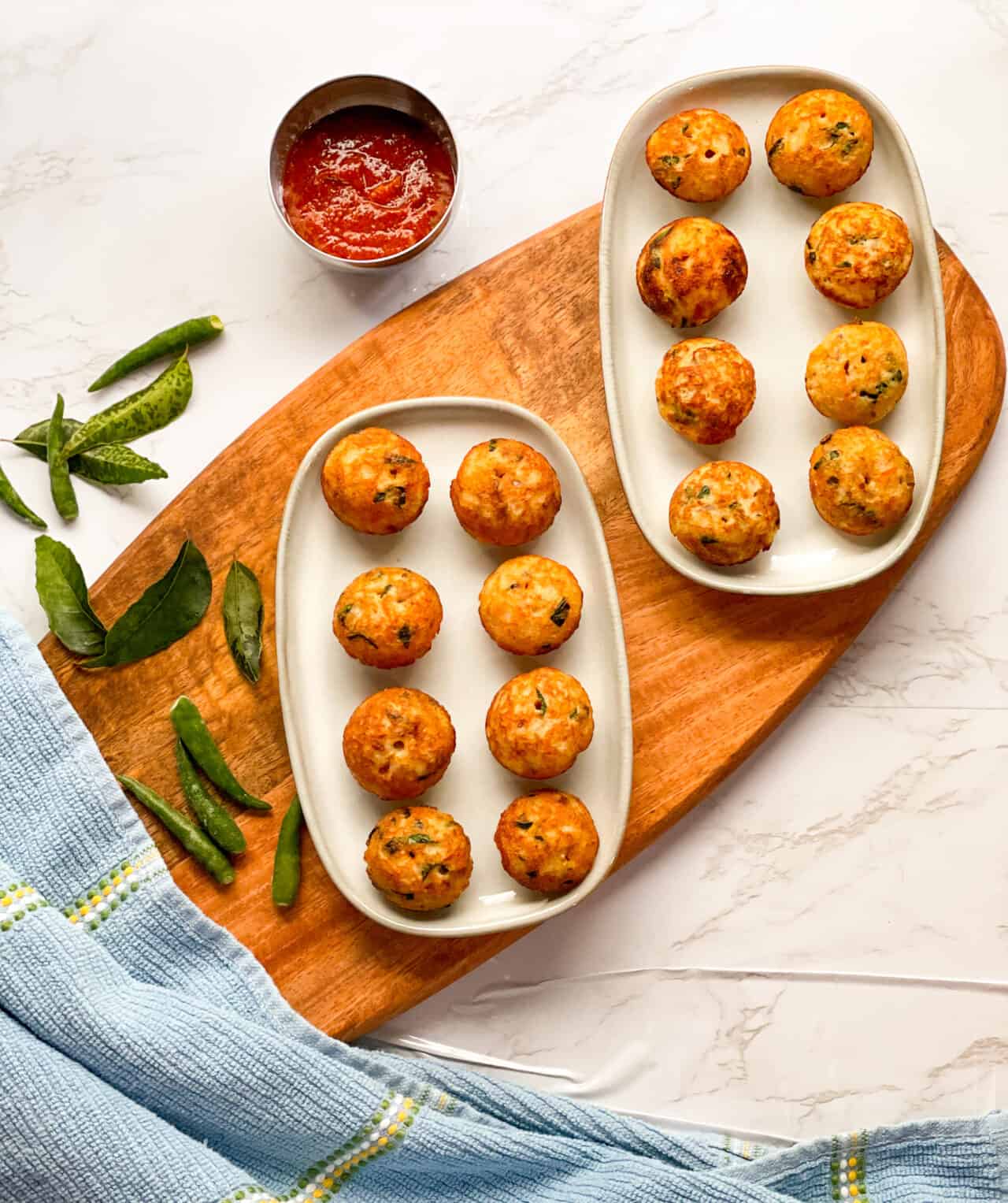 Instant Sooji Appe / Paniyaram with Vegetables - Blissful Bites by Tay