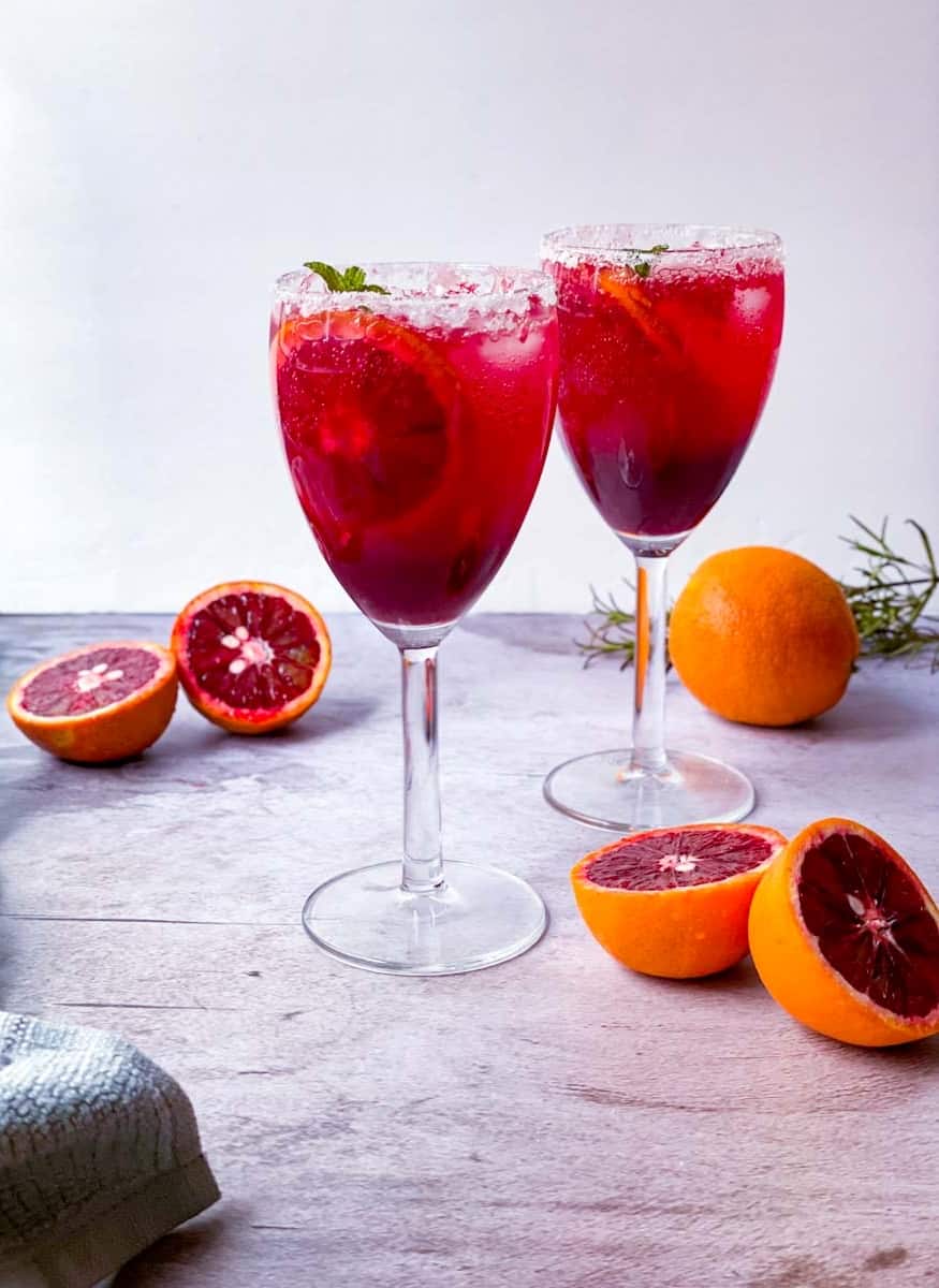 3 Ingredient Blood Orange Mocktail - Blissful Bites by Tay