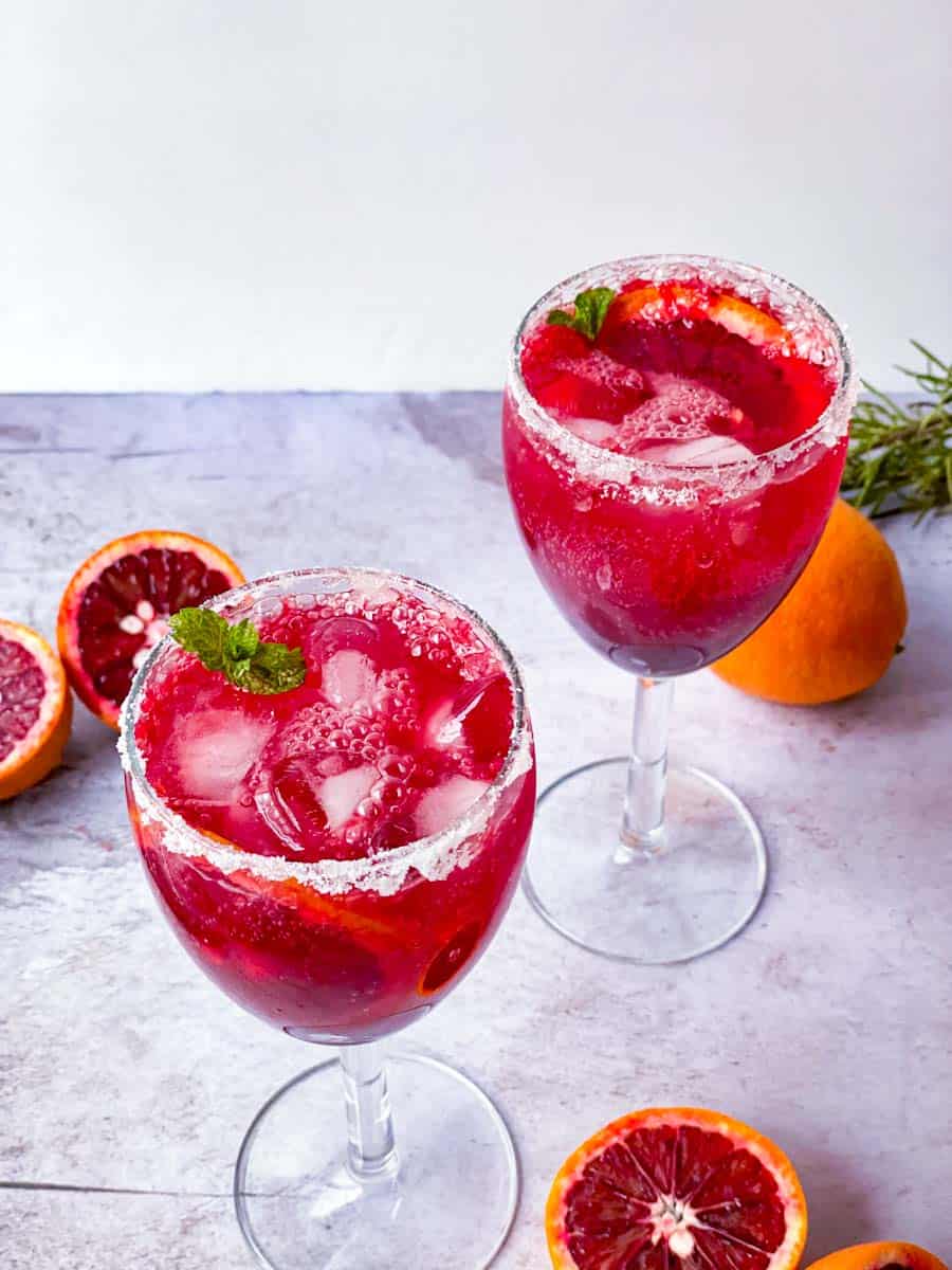 3 Ingredient Blood Orange Mocktail - Blissful Bites by Tay