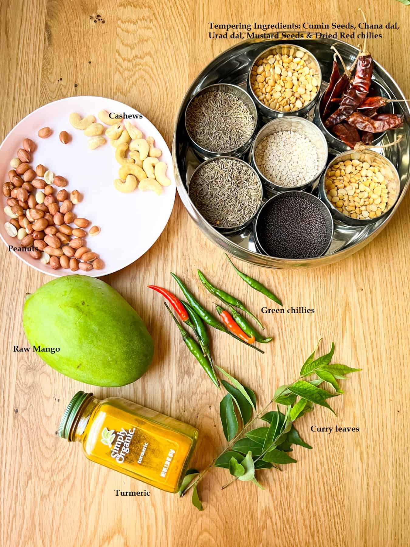 Raw Mango Rice/ Mamidikaya Pulihora - Blissful Bites by Tay